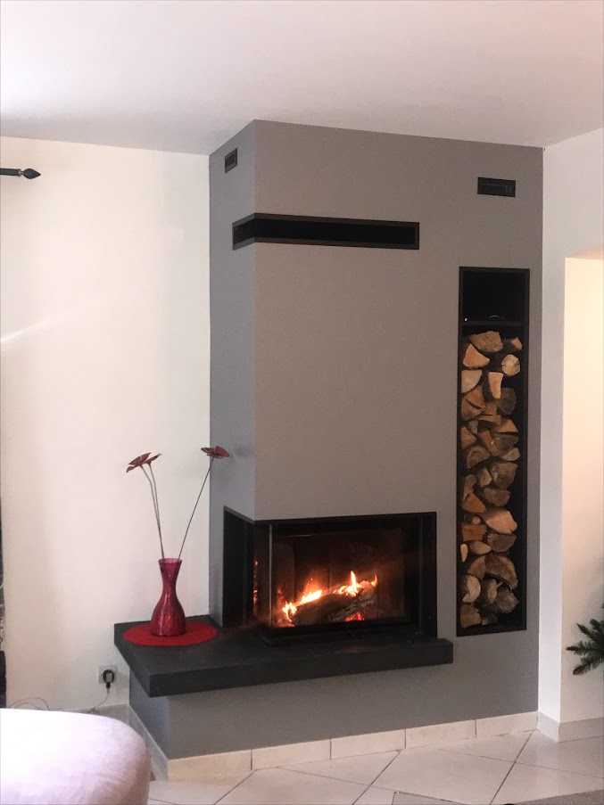 Cheminee contemporaine - Ambiance et Flamme